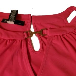 INC International Concepts | Tops | Stretchy Hot Pink Key Hole Style ...